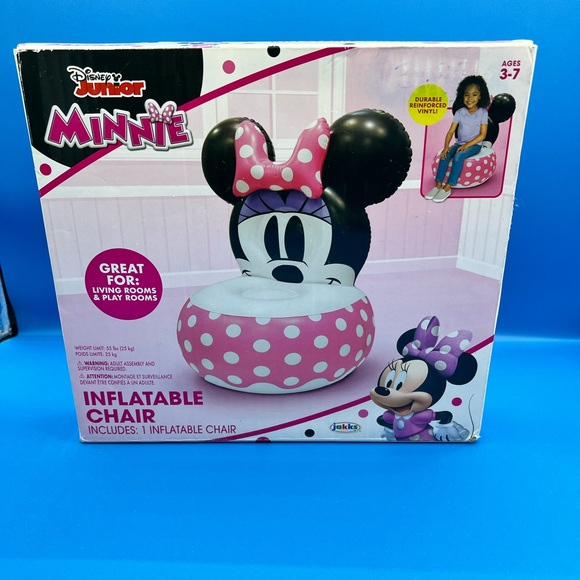 Disney | Toys | Minnie Mouse Chair Inflatable Furniture For Kids | Poshmark
